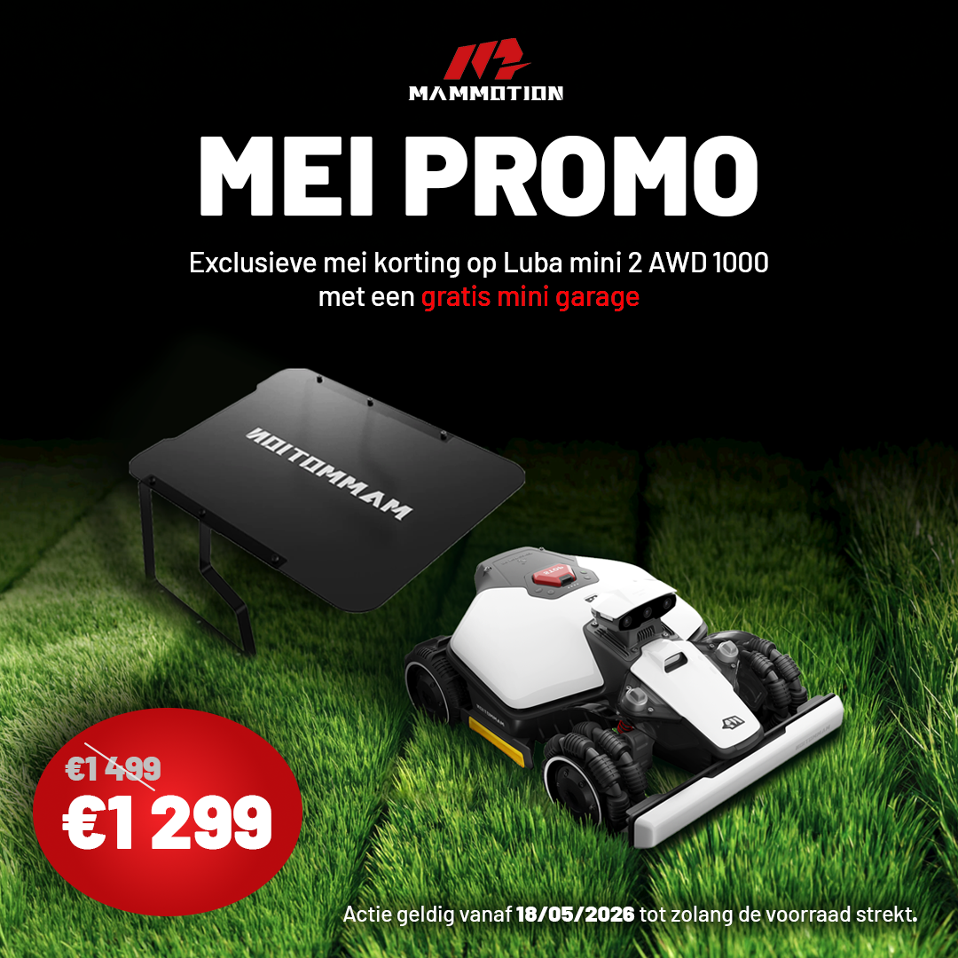 Mammotion LUBA mini 2 AWD 1000 met garage mini – WILL MOW BV